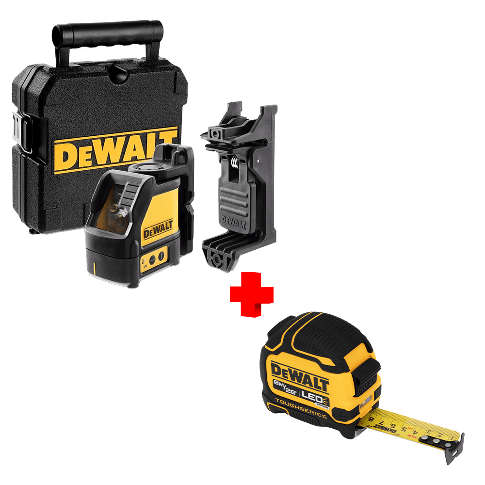 COMBO - DEWALT - Nivel Láser más Cinta Métrica - Centro Industrial