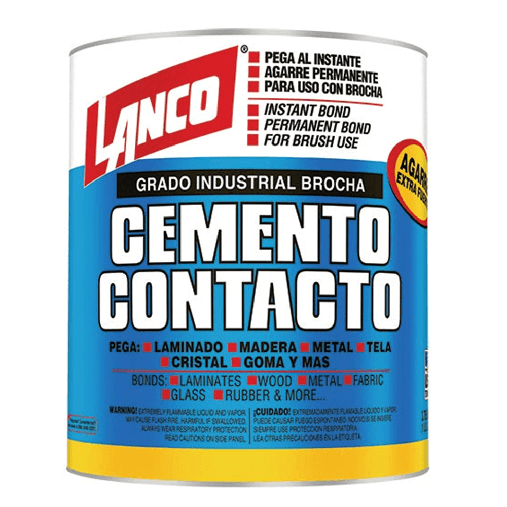 Cemento de Contacto Grado Industrial 1/4 Galón. LANCO - Centro Industrial